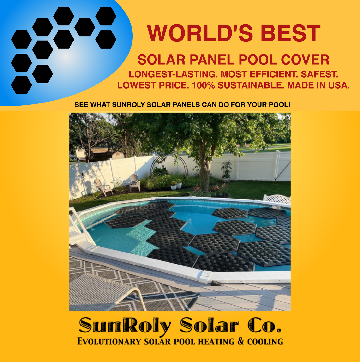 Lil'Pad™ Evolutionary DIY Floating Solar Panel Pool Covers Made in USA ...